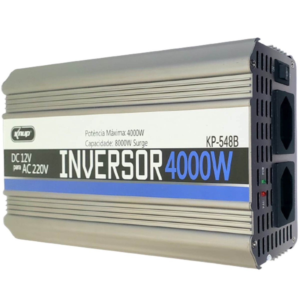 Inversor 4000w De Energia Solar Off Grid 12v Para 220v Knup | Shopee Brasil