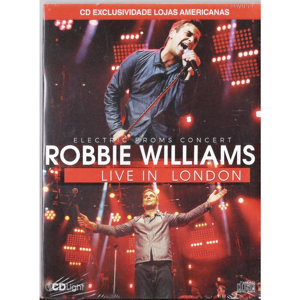 CD Light Robbie Williams – Live In London | Shopee Brasil