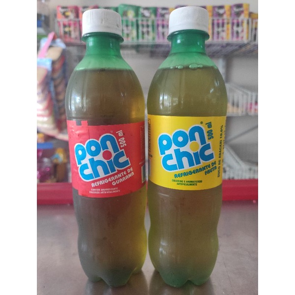 Refrigerante Ponchic 500 ml. Disponível nos sabores guaraná e abacaxi ...