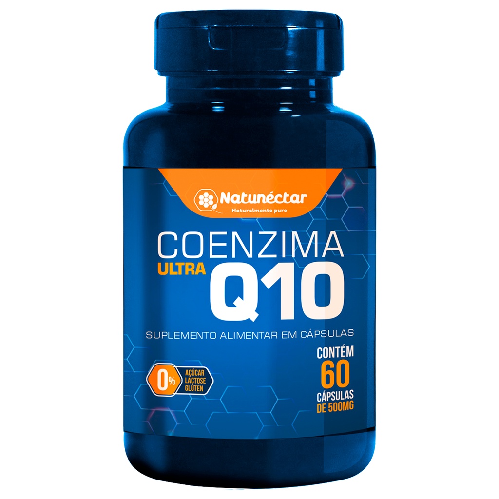 Coenzima Ulta Q10 Ubiquinona Coq-10 Vitamina Suplemento Alimentar Energia Natural - 60 Capsulas ...