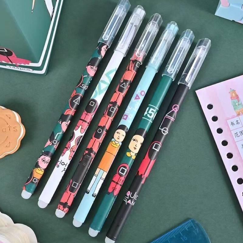 6 Pçs/Lote 2025 Série De TV Coreana Jogo De Lula Caneta Apagável Azul ...