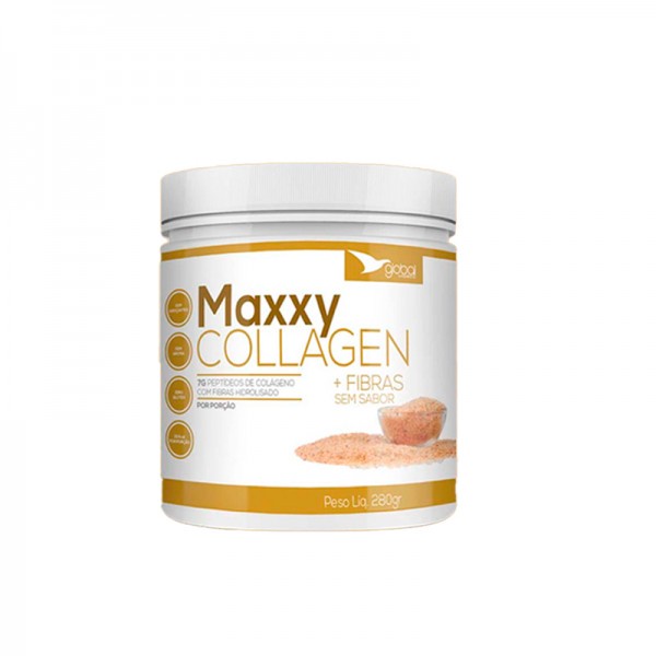 Maxxy Collagen + Fibras Sem Sabor 280g | Suplemento Nutricional ...
