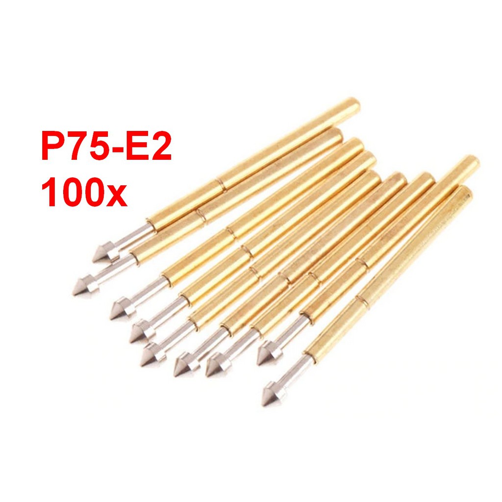 100pc Agulha Teste Pino Mola Pogo Pin P75-E2 Giga Jiga Teste | Shopee ...