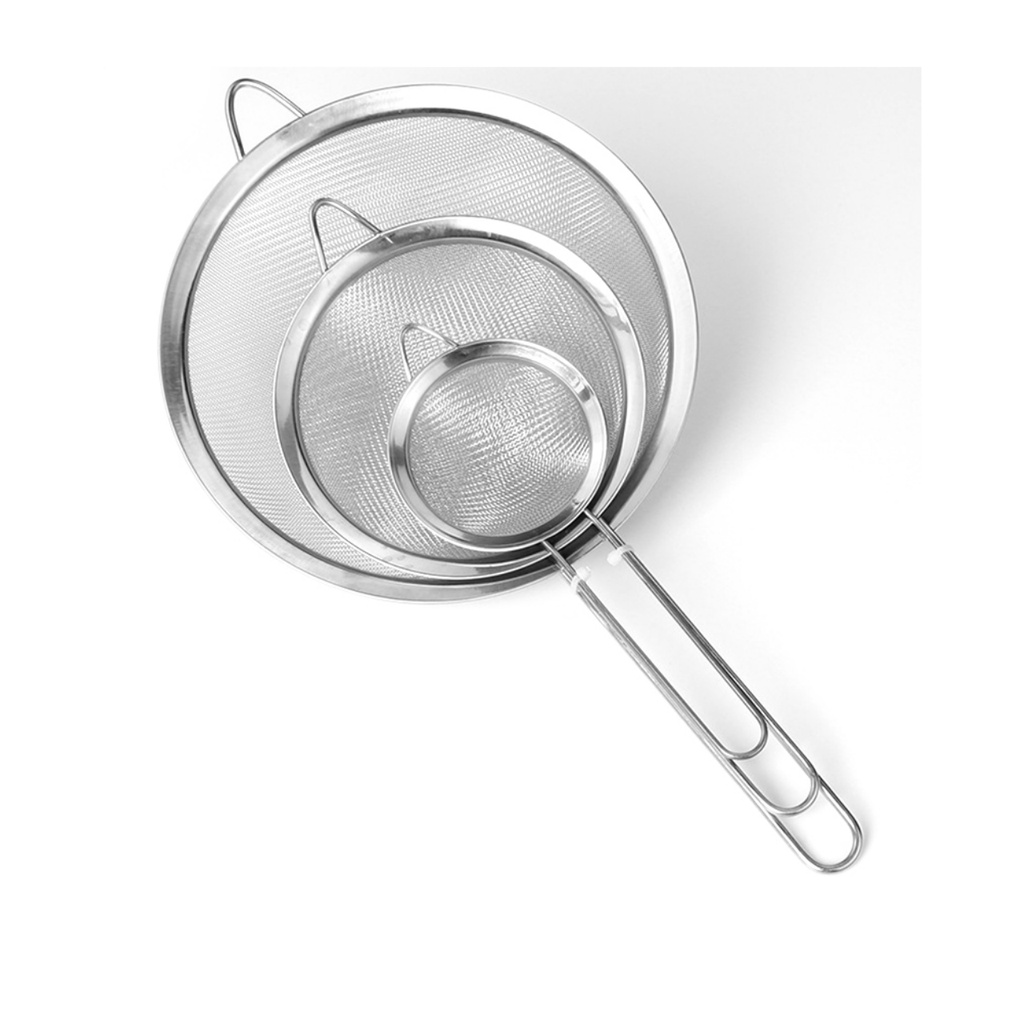 Peneira de Aço Inoxidavel Para Cozinha Confeitaria Geral Coador Gourmet ...