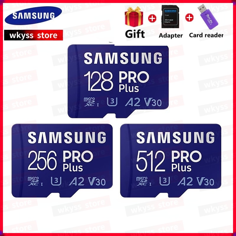 Cartão De Memória SAMSUNG PRO Plus Micro SD 16GB 32GB 64GB Microsd 128GB/256GB/512GB 1024GB ...