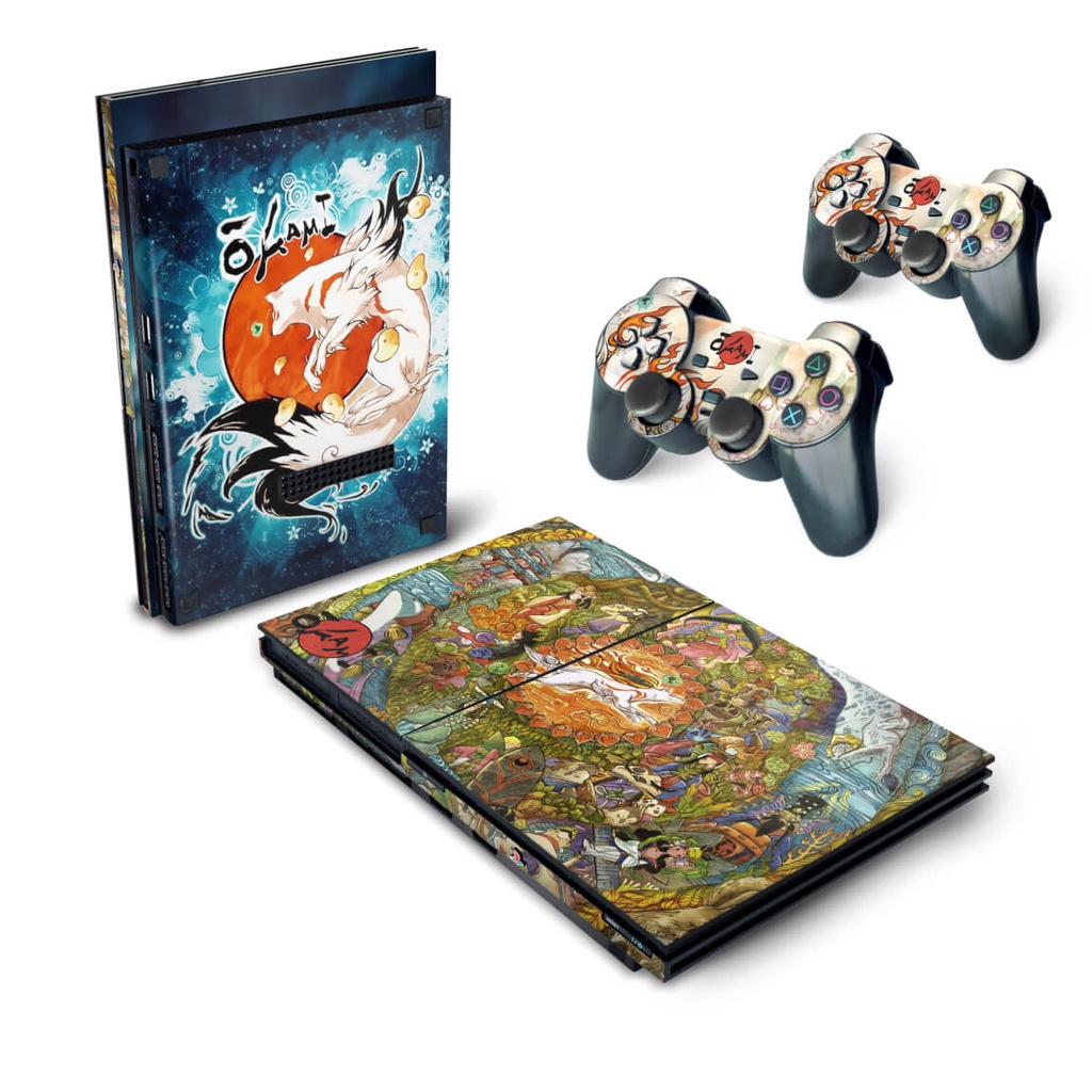 Skin PS2 Slim Adesivo - Okami | Shopee Brasil