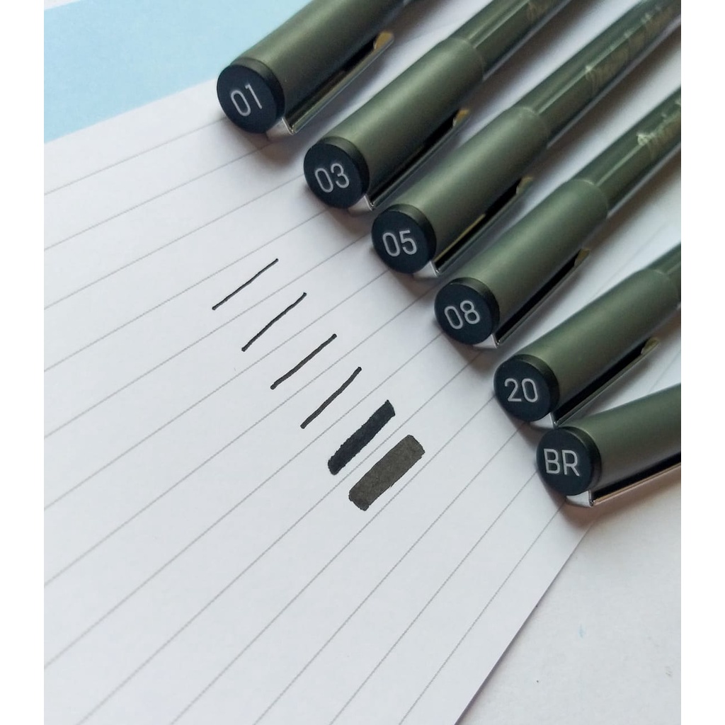 Canetas para Desenho e Lettering (kit - pretas) | Shopee Brasil