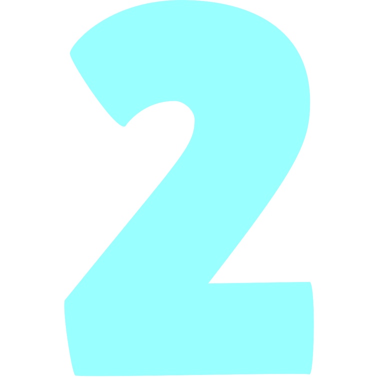 Display Número 2 Azul 60cm | Shopee Brasil