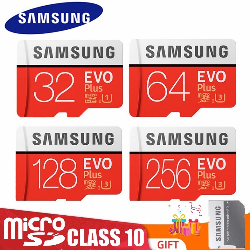 Cartão De Memória TF Samsung U3 Micro SD 256GB 80MB/S Ultra Microsd ...