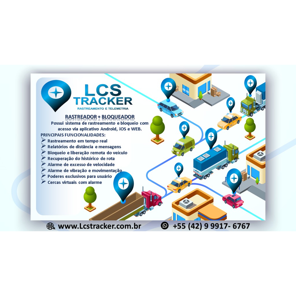 Rastreador + Chip + Sistema de Rastreamento + Aplicativos e web ...