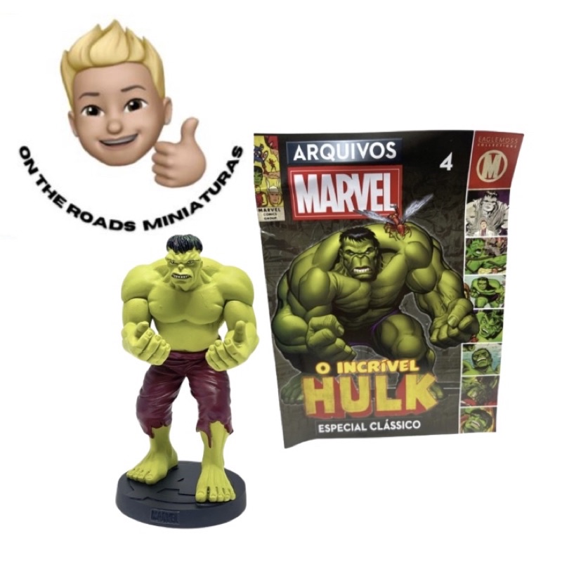 Boneco em Miniatura Hulk Marvel Fact Files Clássicos Ed.03 | Shopee Brasil