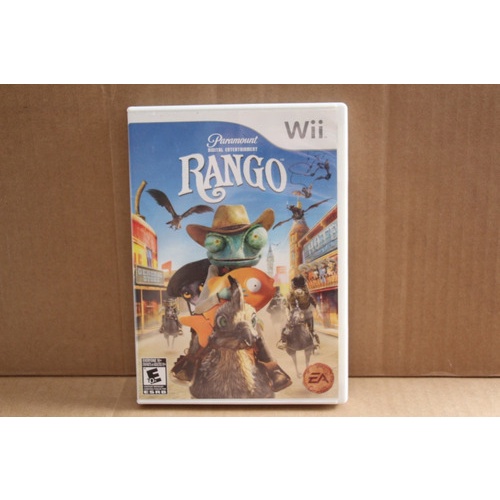 Wii Jogo Rango Camaleao Faroeste Deserto Paramount | Shopee Brasil