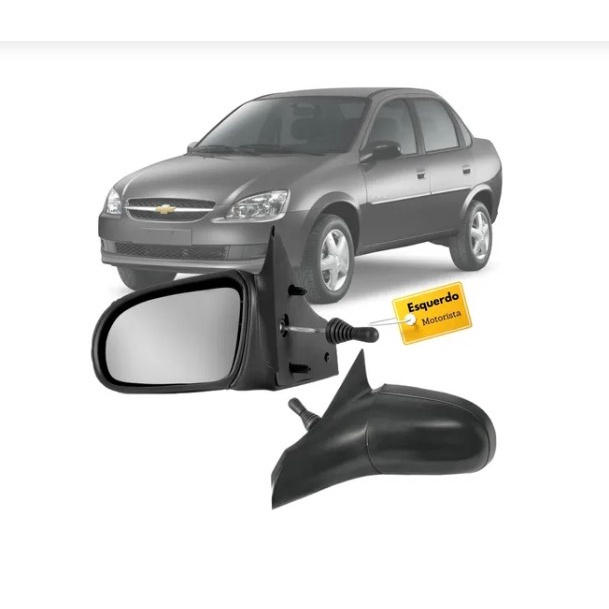 Espelho Retrovisor Esquerdo Com Controle Corsa 1994 a 2016 | Shopee Brasil