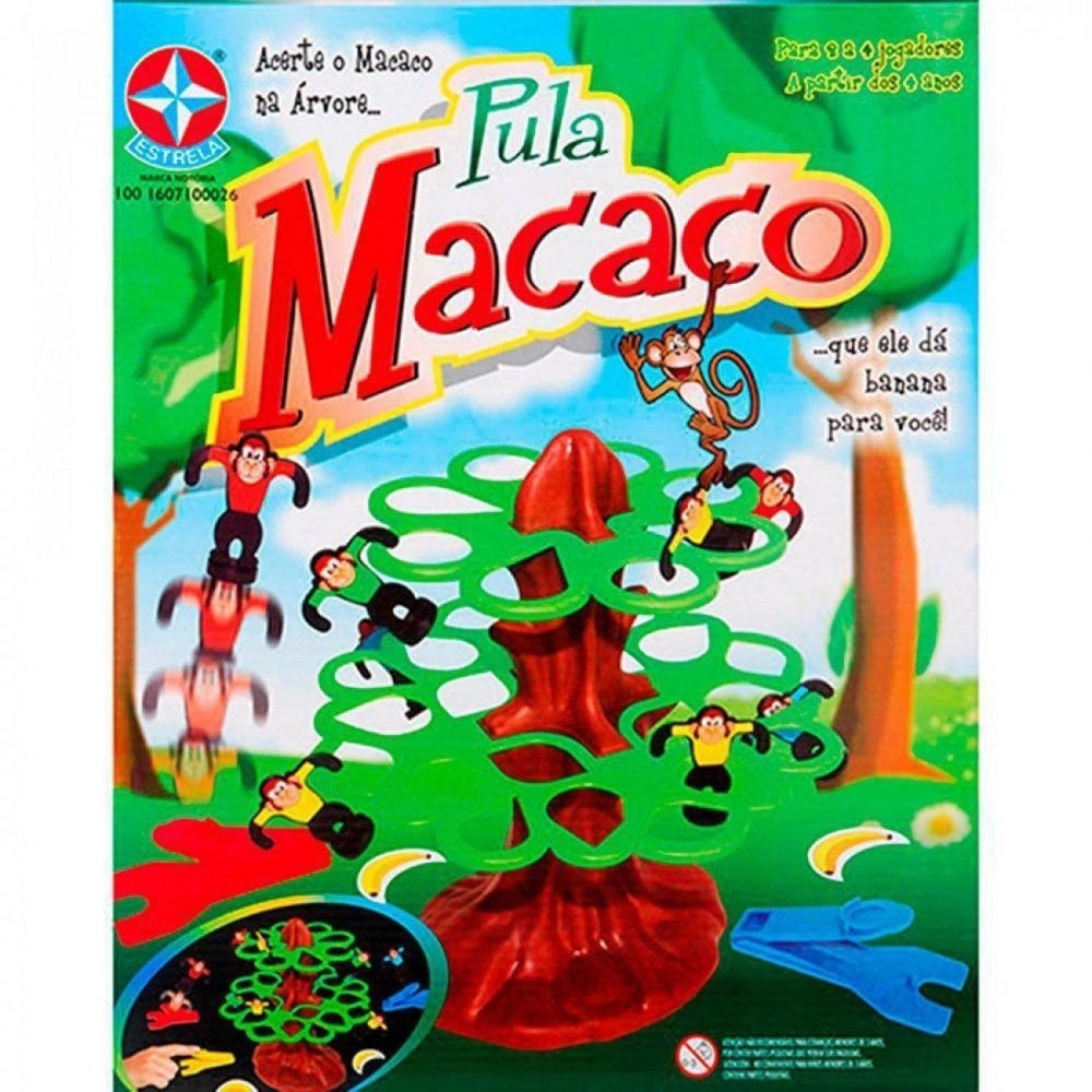 Jogo Pula Macaco, Estrela Brinquedos | Shopee Brasil