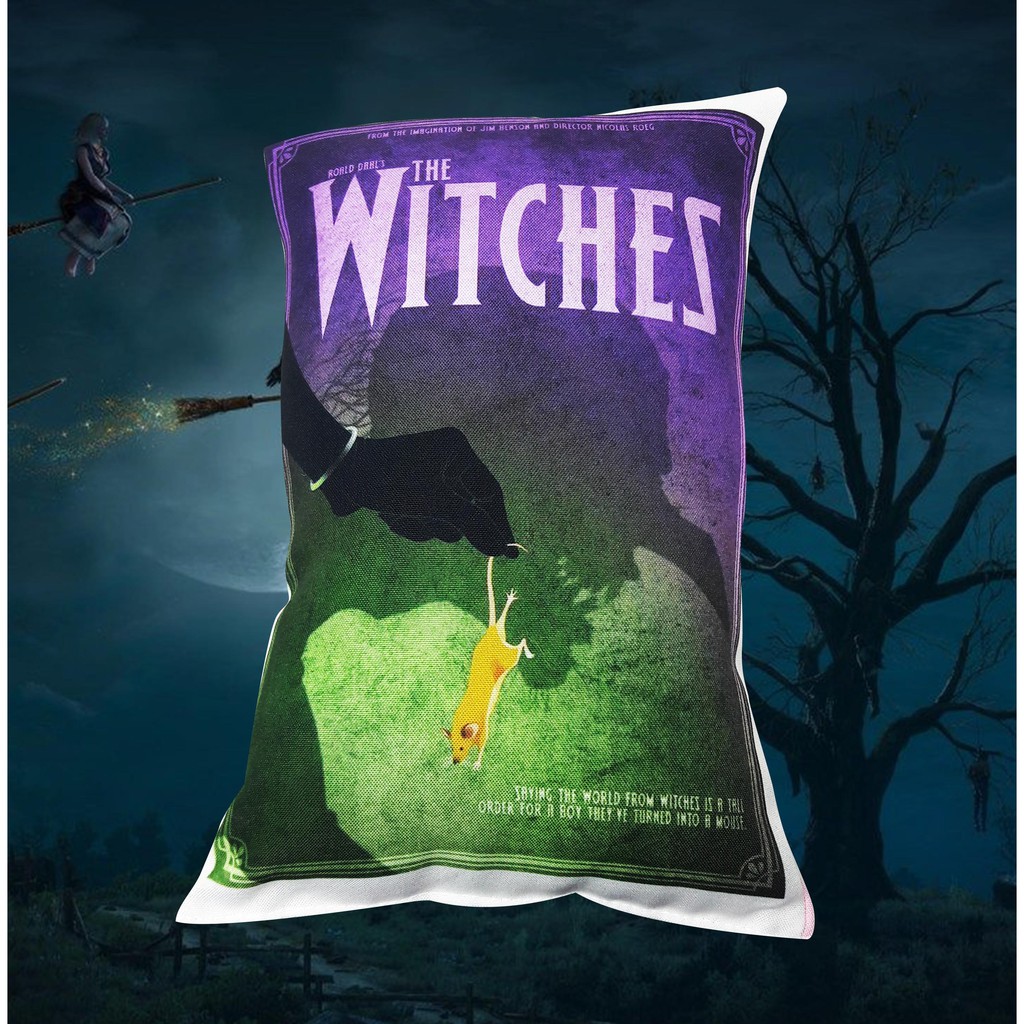 Almofada Rosa Retangular Personalizado Filme The Witches | Shopee Brasil