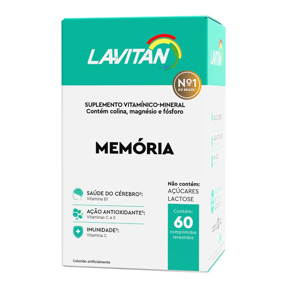 Lavitan Memória Com 60 Comprimidos Revestidos - Cimed | Shopee Brasil