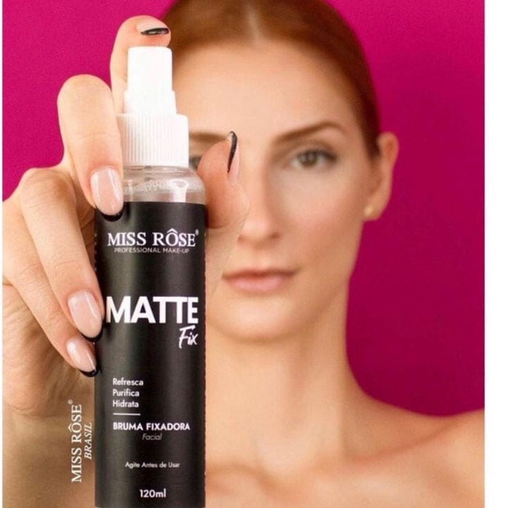 Bruma Fixadora Facial Matte Fix - Miss Rosê | Shopee Brasil