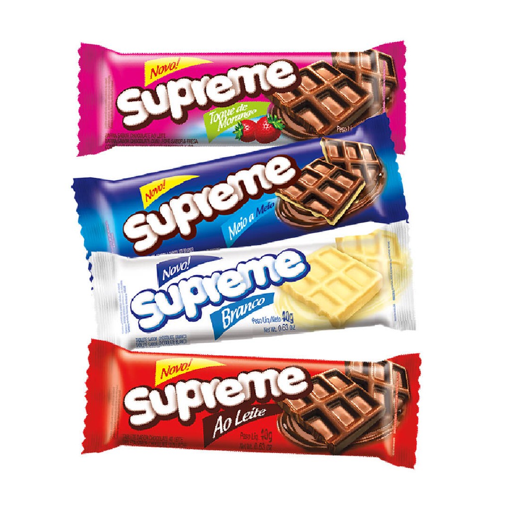 Chocolate Barato Supreme Diversos Sabores 30g | Shopee Brasil