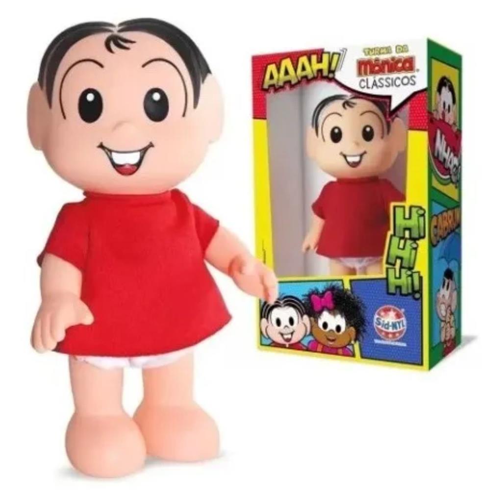 Boneca Monica Em Vinil 24 Cm Turma Da Monica | Shopee Brasil