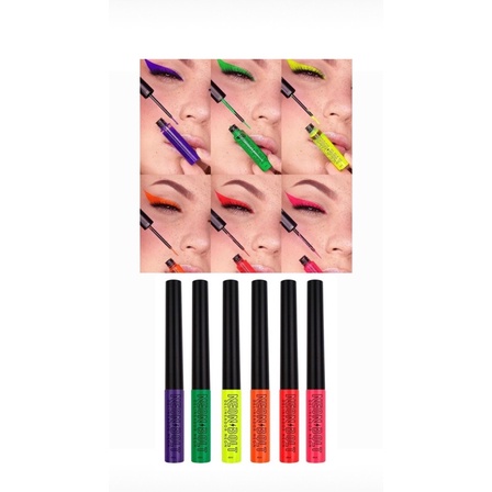 kit de Delineador Líquido Neon Bella Femme 6 unidades | Shopee Brasil