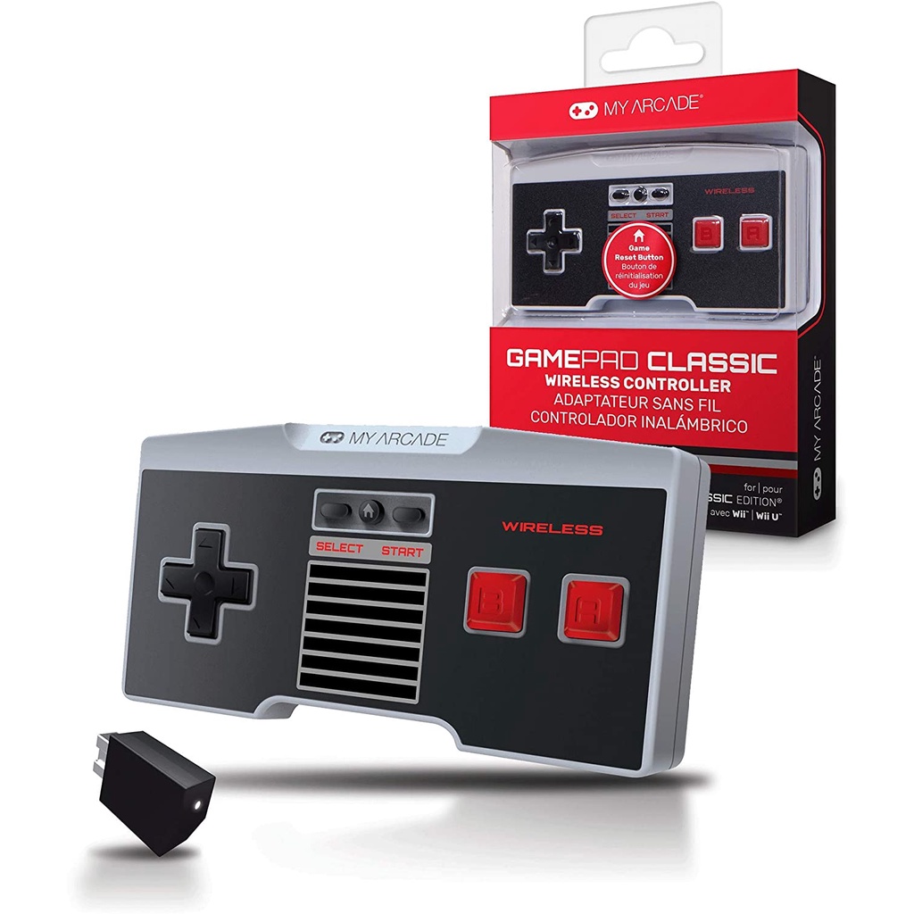 Controle Nes Classic Wii e Wii U Gamepad Nintendinho My Arcade | Shopee ...