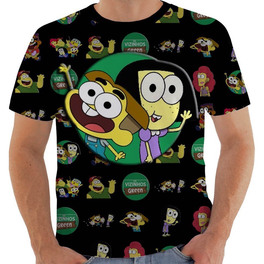 Camiseta L443 Vizinhos Green Gramma Tilly Russell Cricket REF:04IJ ...