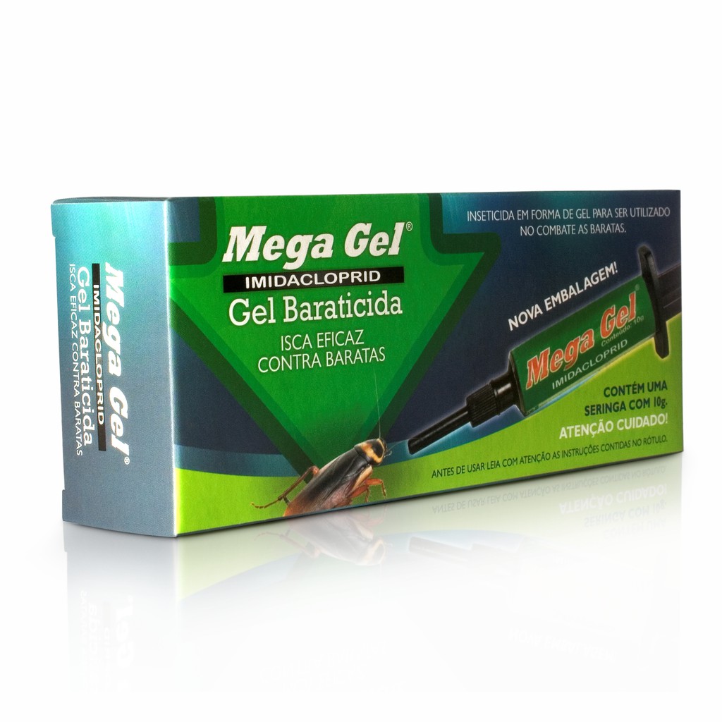 Baraticida Mega Gel 10gr para controle de baratas. | Shopee Brasil