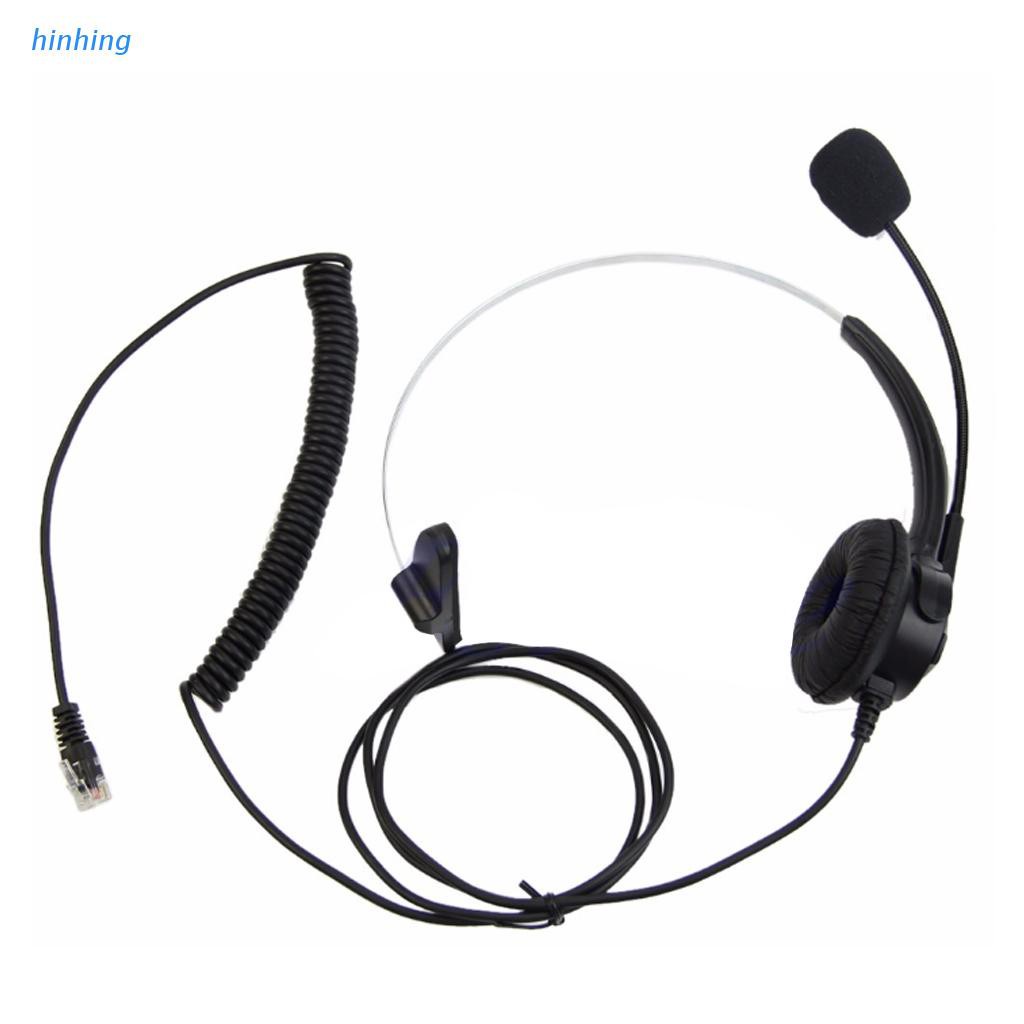 Fone De Ouvido Com Fio Rj11 / Call Center / Telefone / Headphone Bk ...