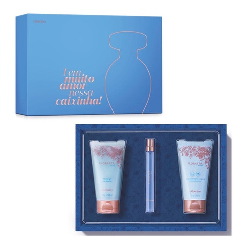 KIT FEMININO FLORATTA BLUE PERFUME O BOTICARIO PRESENTE | Shopee Brasil