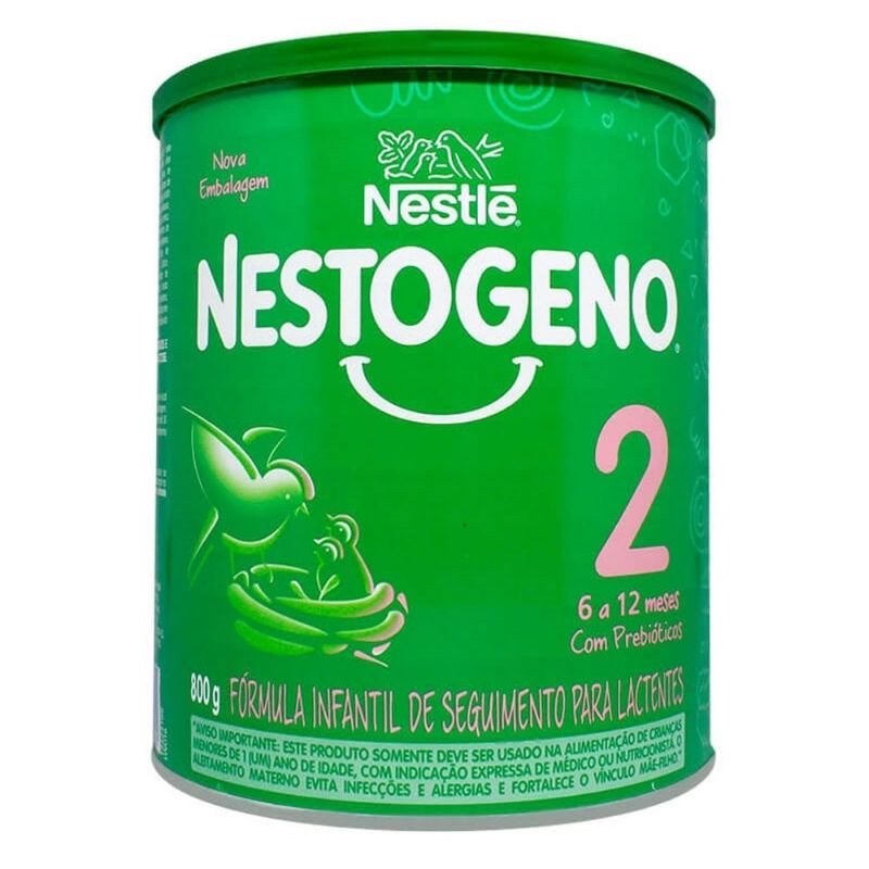 Nestogeno 2 Fórmula Infantil Nestlé Lata 800g | Shopee Brasil