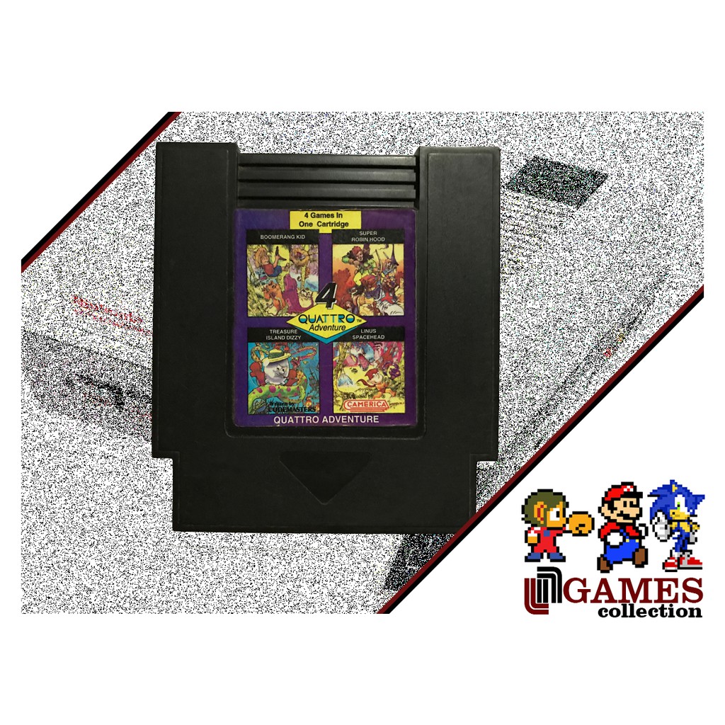 Cartucho original Quattro Adventure - Nintendo, NES, Nintendinho, Camerica, Codemasters, item de ...