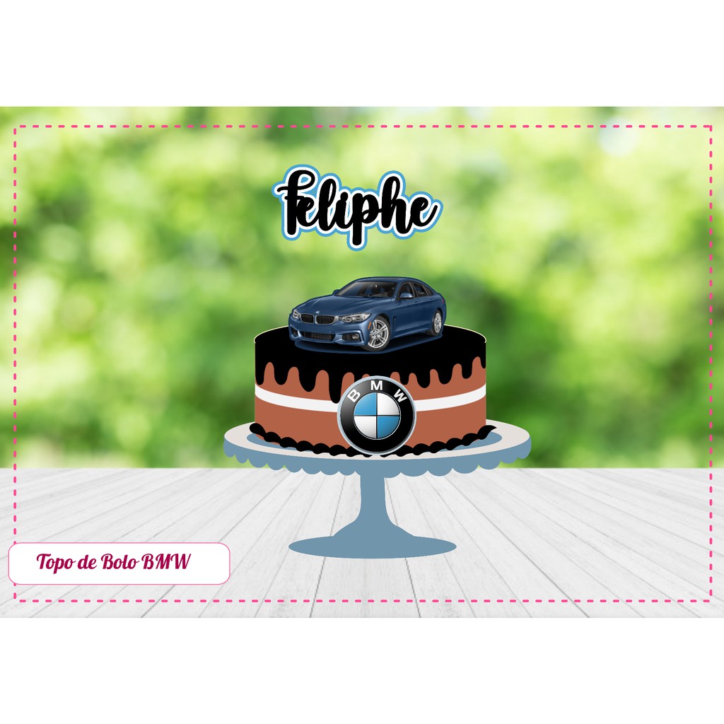 Topo de Bolo BMW | Shopee Brasil