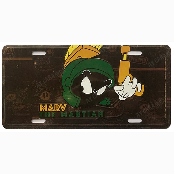 Placa Marv The Martian - Looney Tunes em Metal com Relevo | Shopee Brasil