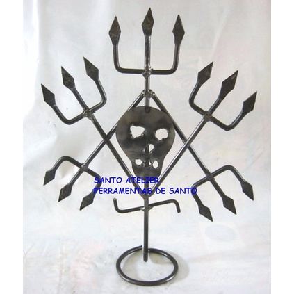 Exu calunga no cemitério assentamento ferramenta ponto ferro na umbanda ...