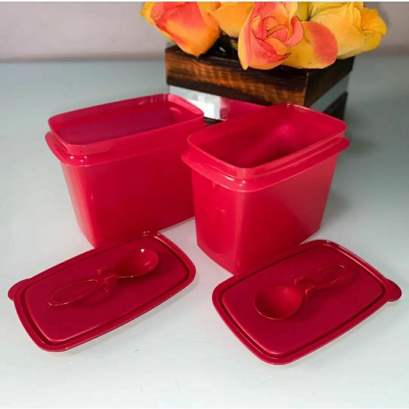 Tupperware Kit 2 Modulares com Colheres 850ml | Shopee Brasil