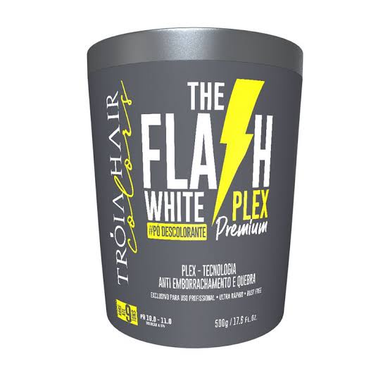 Pó Descolorante The Flash White Plex 9 Tons Tróia Hair 500g | Shopee Brasil