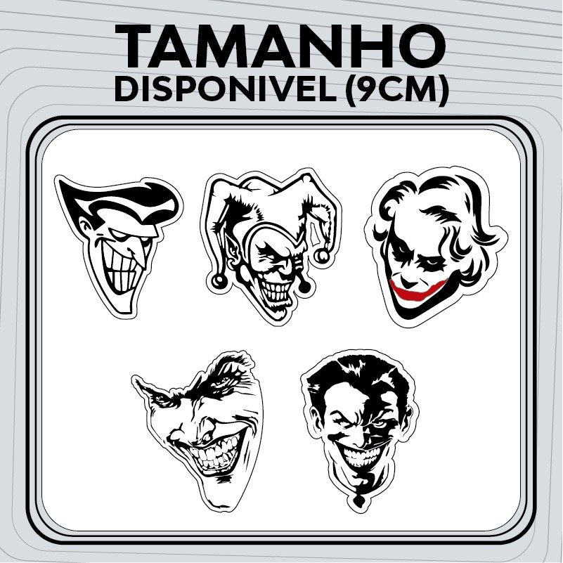 Adesivo Decorativo de Carro - Coringa/ Rosto do Coringa/ Risada do ...