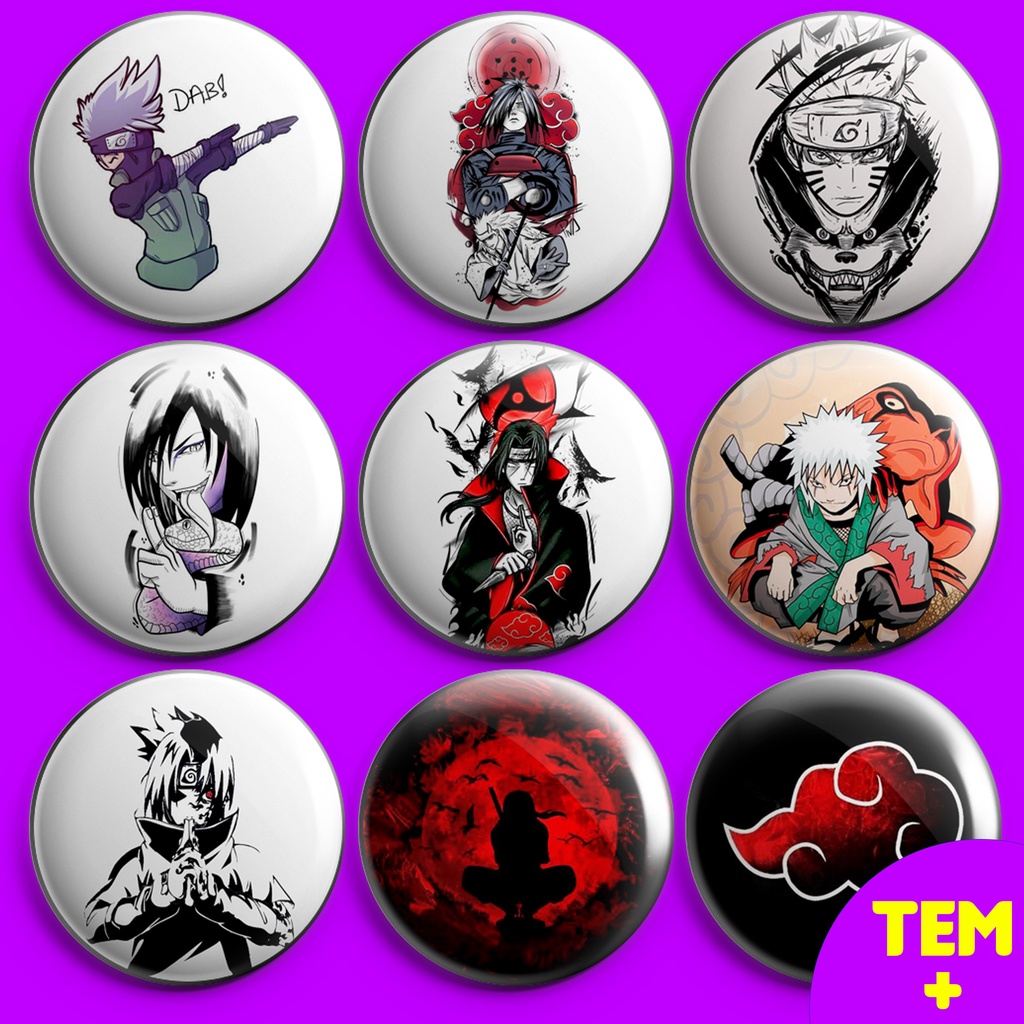 Bottons NARUTO AKATSUKI parte 2 - Botton de 3,5cm/4,5cm/5,5cm | Shopee ...