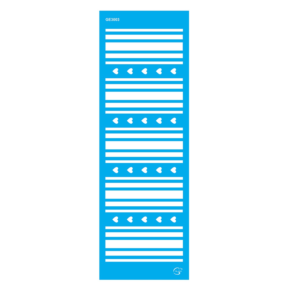 Stencil 10x30 - GE3003 Listra/Coração | Shopee Brasil
