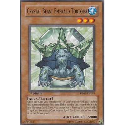 Yugioh Crystal Beast Emerald Tortoise - Dp07-en003 | Shopee Brasil