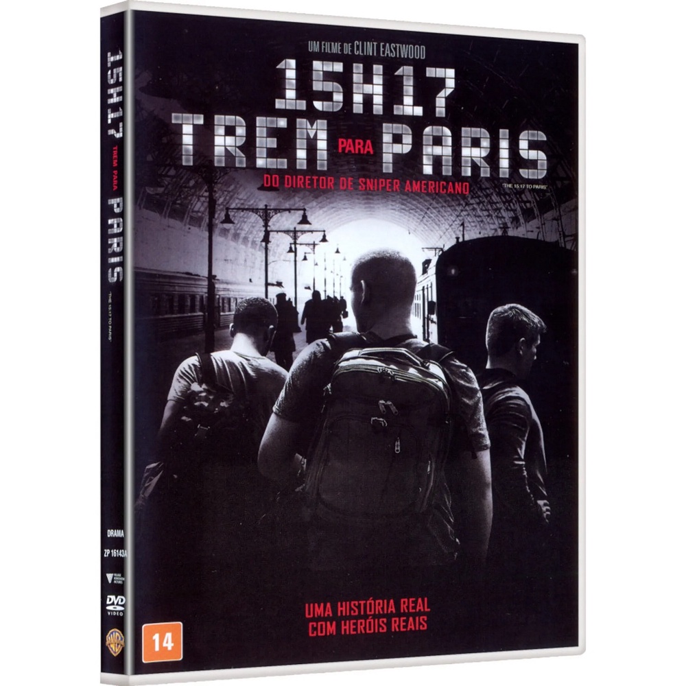 Dvd: 15h17: Trem Para Paris - Original e Lacrado | Shopee Brasil