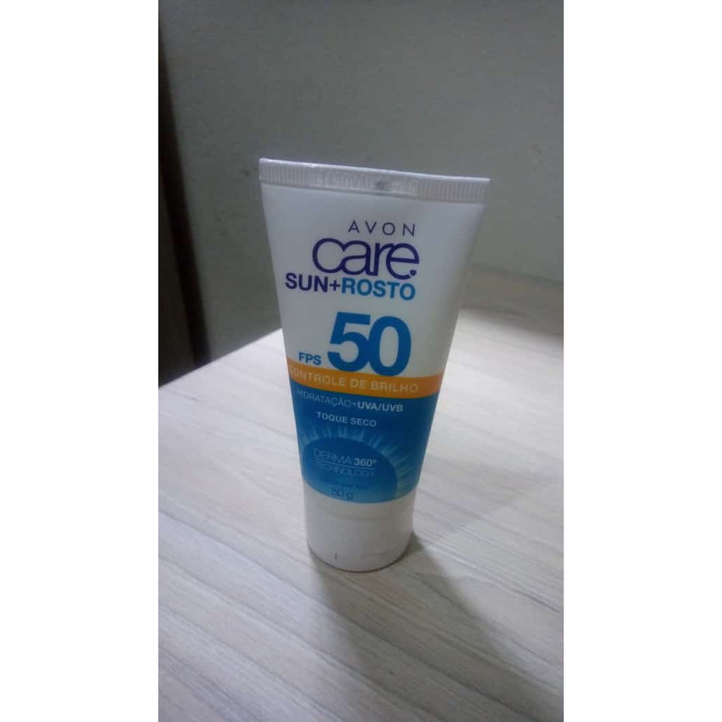 Protetor Solar para o Rosto - Avon Care Sun - Toque seco, controla a oleosidade - 50g | Shopee ...