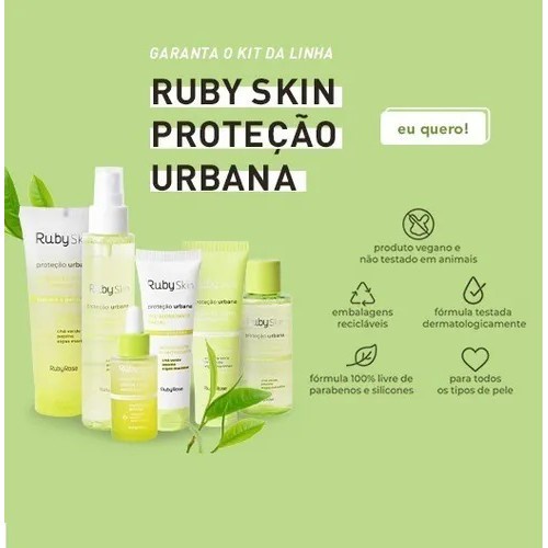 Linha Ruby Skin Care Proteção Urbana Cuidado Facial Ruby Rose deixa sua ...
