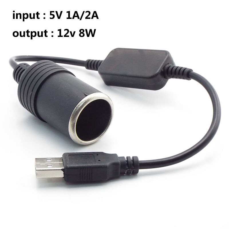 Cabo Conector De Tomada GPS 0.3M/1M Porta USB 5V Tipo A Adaptador Macho 12V Para Carro BRA1 ...