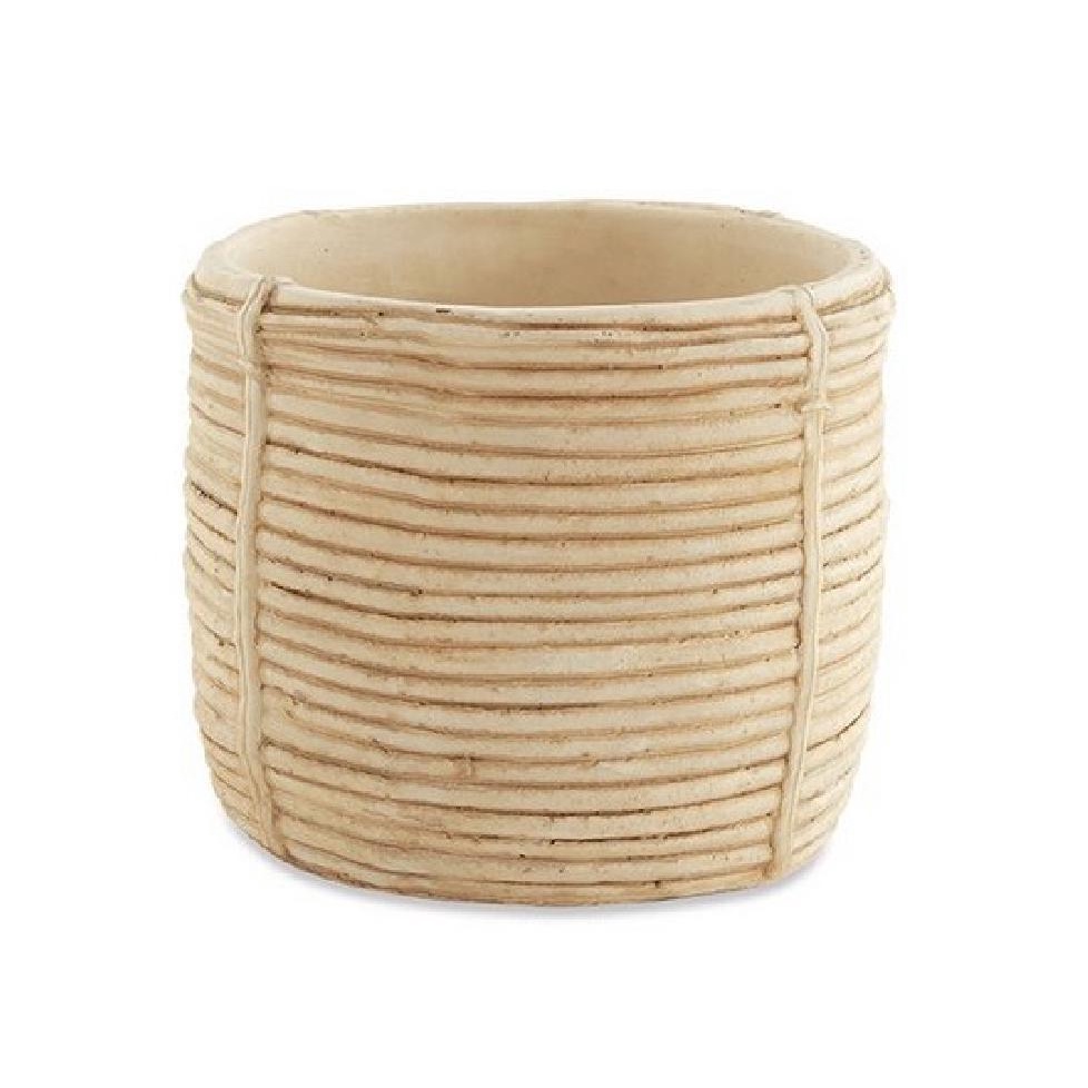 Cachepot Deorativo Fibra De Areia Natural Em Cimento - Mart | Shopee Brasil