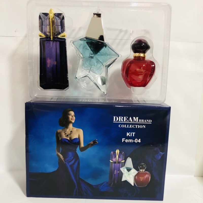 Perfume Dream Brand Collection 25ml - Kit 3 Perfumes - Melhora o Preço