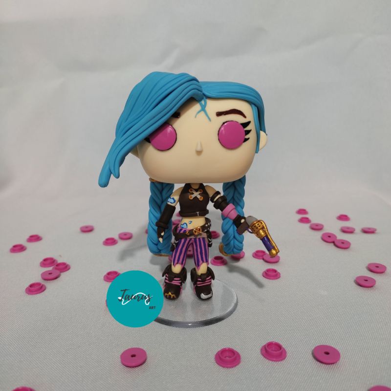 Jinx - Arcane - League of Legends - Funko Pop em Biscuit | Shopee Brasil