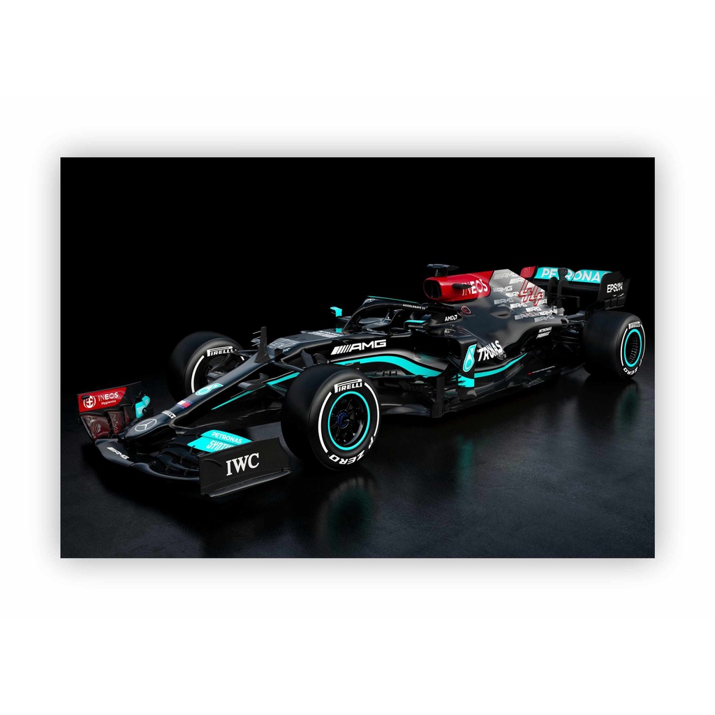 Quadro mdf 6mm Carro F1 Mercedes Hamilton 2021 40x60cm | Shopee Brasil