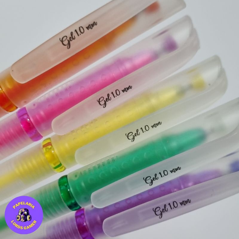 Caneta Esferográfica BRW Gel Fluorescente 1.0mm | Shopee Brasil