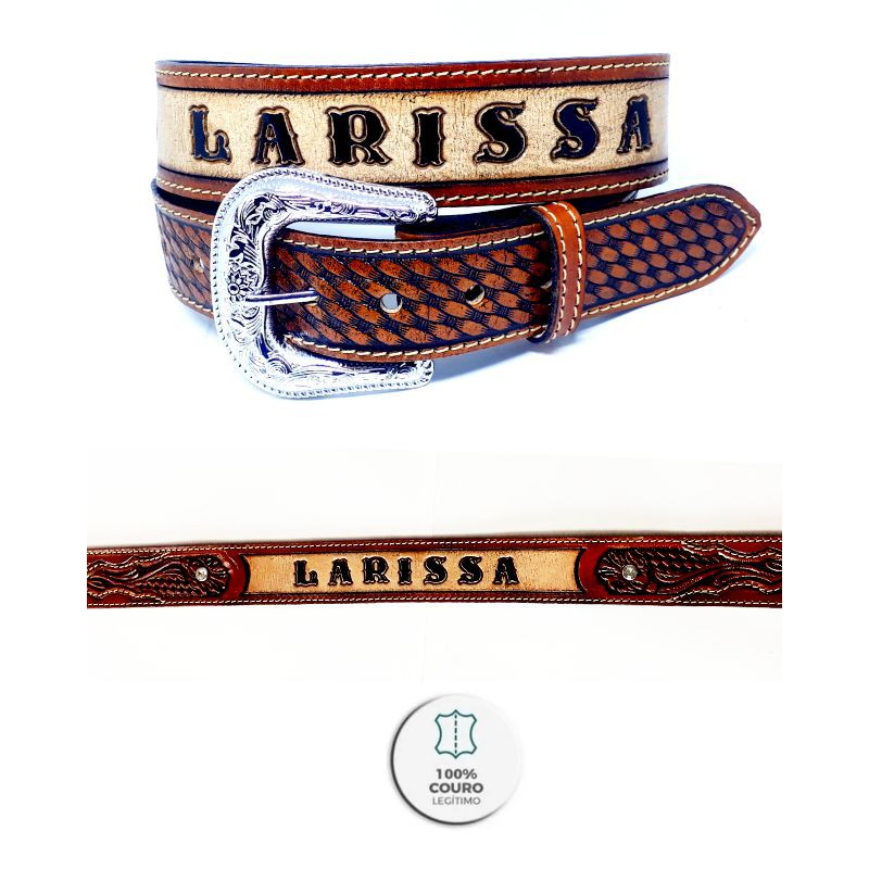 Cinto Country Feminino Personalizado com nome e pedras de strass - R ...
